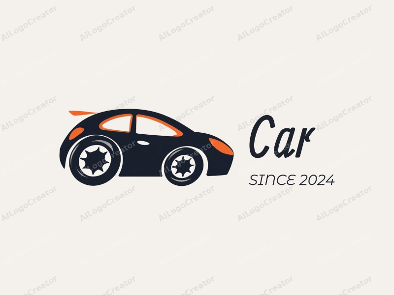 Modern Car Logo Maker | Stylized Silhouette & Typography